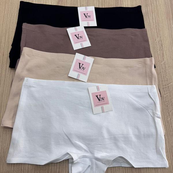 kit12 pecas short sem custura 90% algodao | Vov Lingerie
